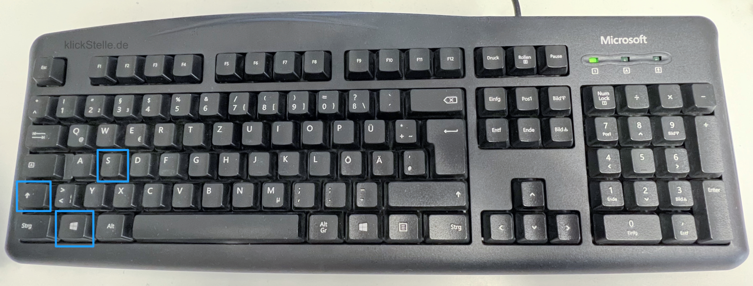 Screenshot – Bildschirmfoto bei Windows – klickStelle IT Schleusingen